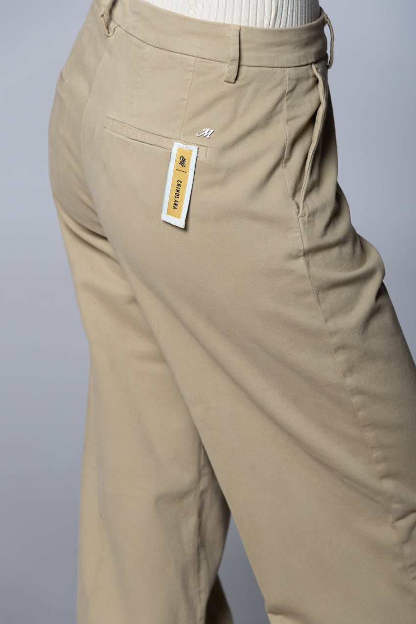 Chinohose Damen New York Studio Milch aus Baumwolle-Wolle | Mason's ...