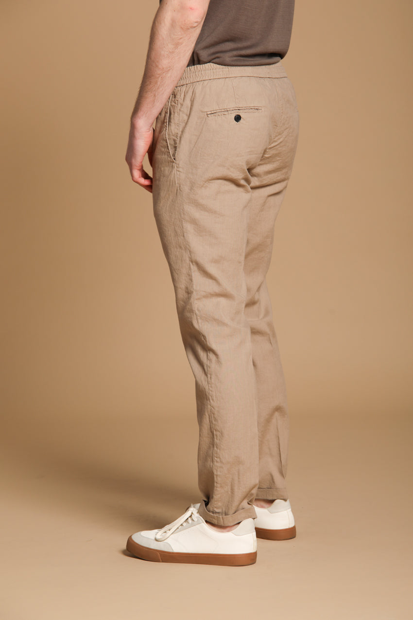 New York Sack Herren Chino Hose aus leichtem Leinen und Baumwolle Regu ...