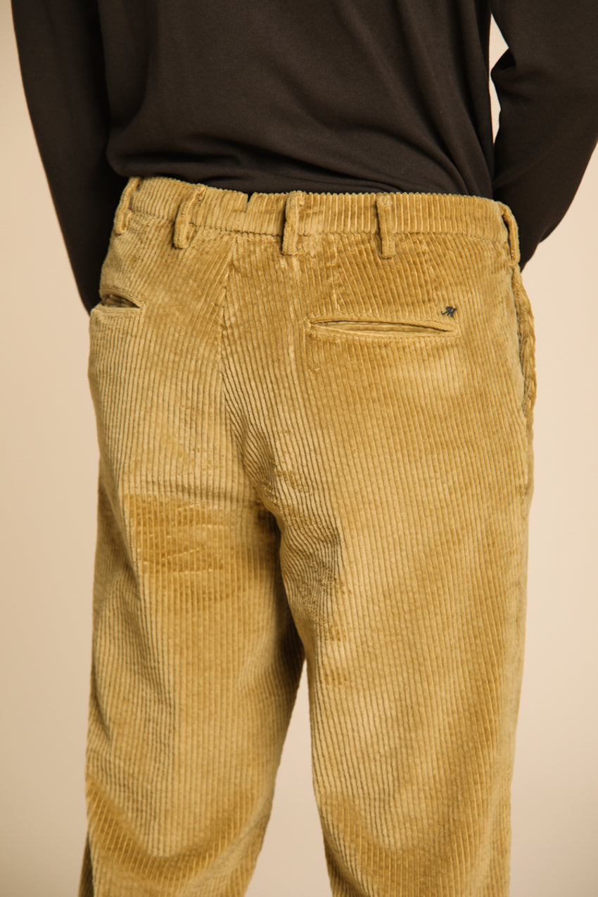 Men's Chino Trousers Boston Mustard in Velvet | Mason's | Mason's